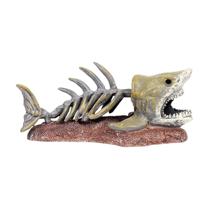 CastleDawnAquaticsSharkSkeletonFossilStyleBonesFishTankAquariumDecorDec ...