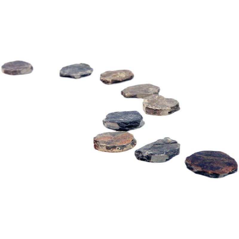 Vivarium & Terrarium Miniature Natural Stone Pathway Pieces Set of 10