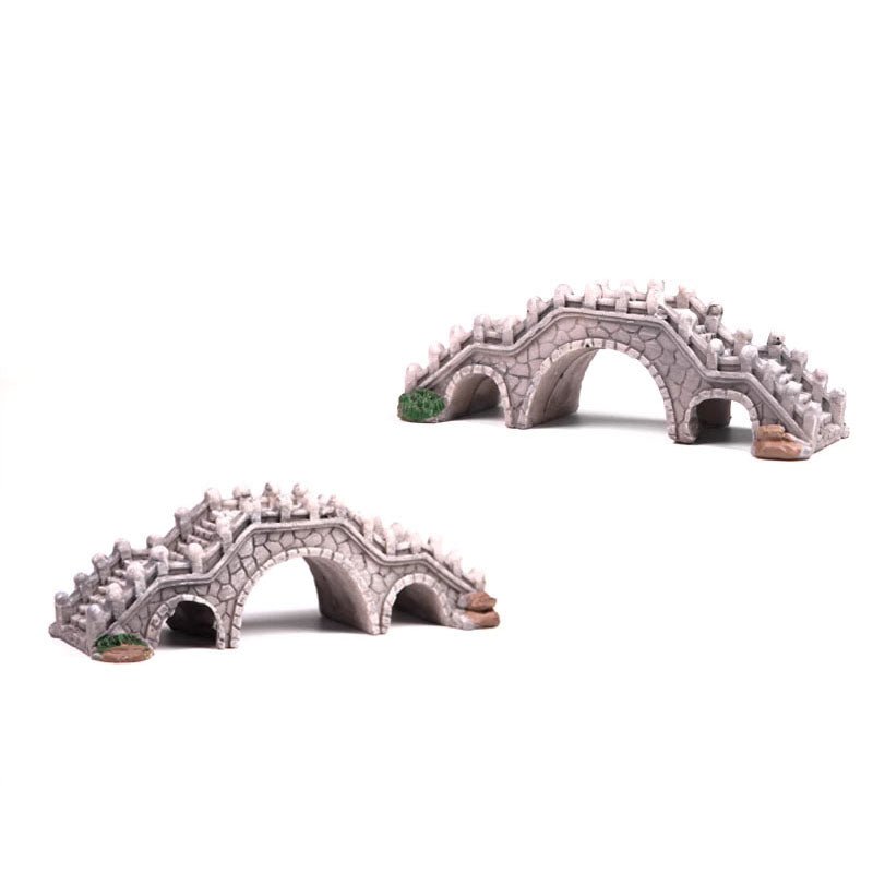 Home Miniature Stone Bridge Ornament