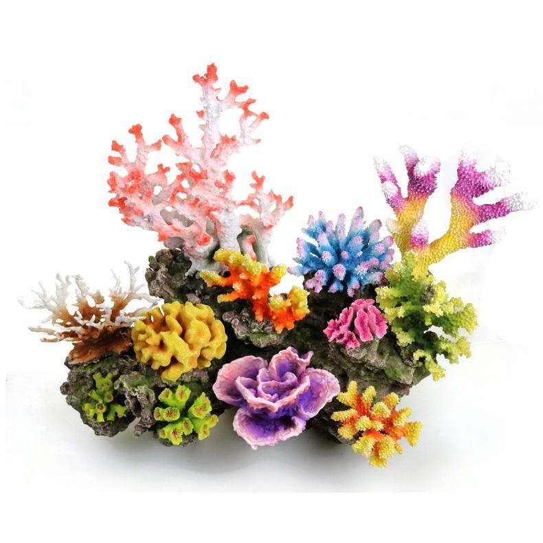 Aquarium Fish Tank Artificial Extra Large Coral Reef Decoration Set ...